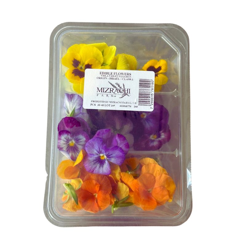 Edible Flowers (Mixed Pansy with Orange) - 20g — FoodCraft Online Store