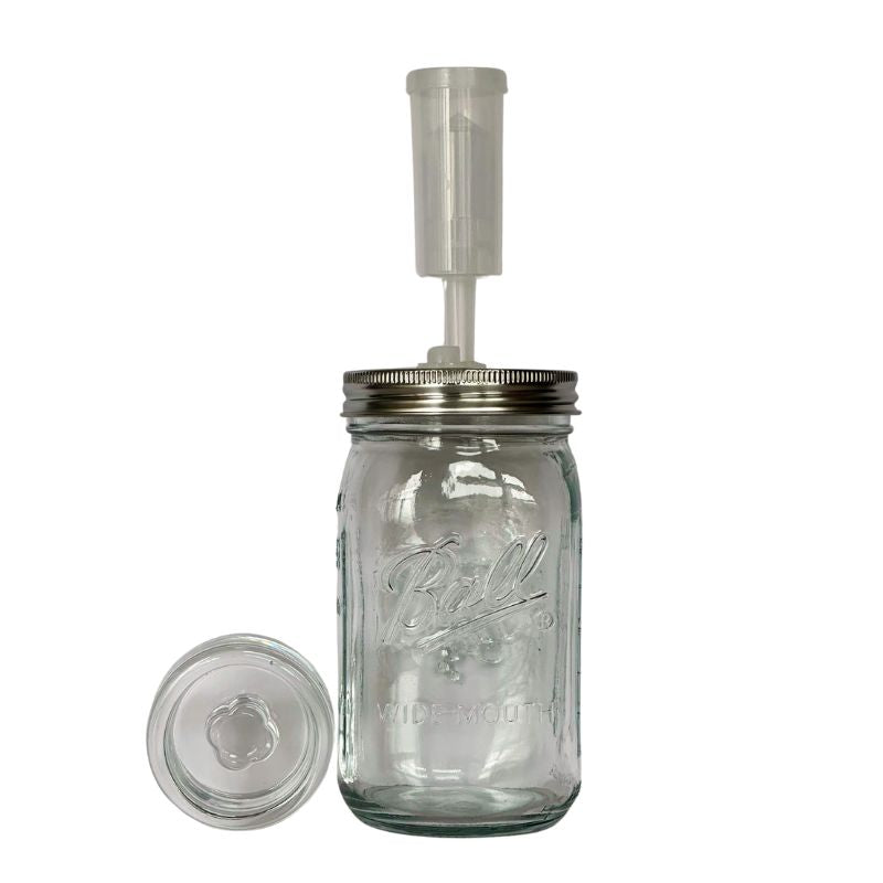Hydrolock Mason Jar Set for Airlock Fermenting and Brewing — FoodCraft ...