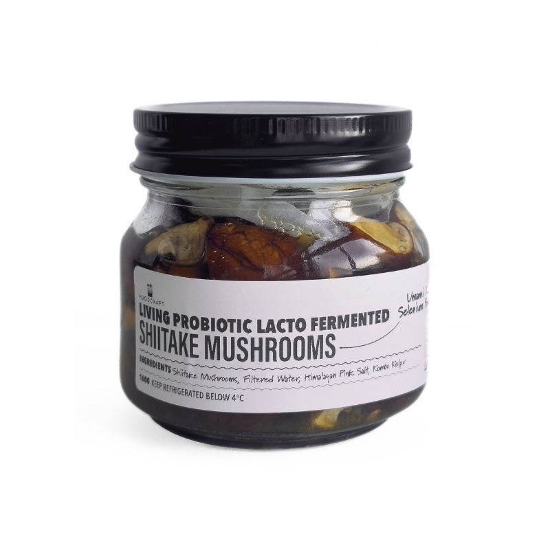 Living Lacto-Fermented Shiitake Mushrooms - 160g – FoodCraft Online Store