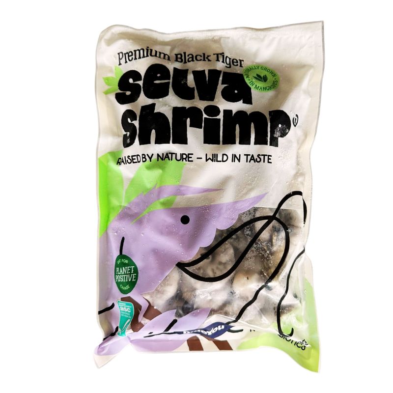 Selva Shrimp Frozen Sustainable Black Tiger Prawn - 1kg — FoodCraft ...