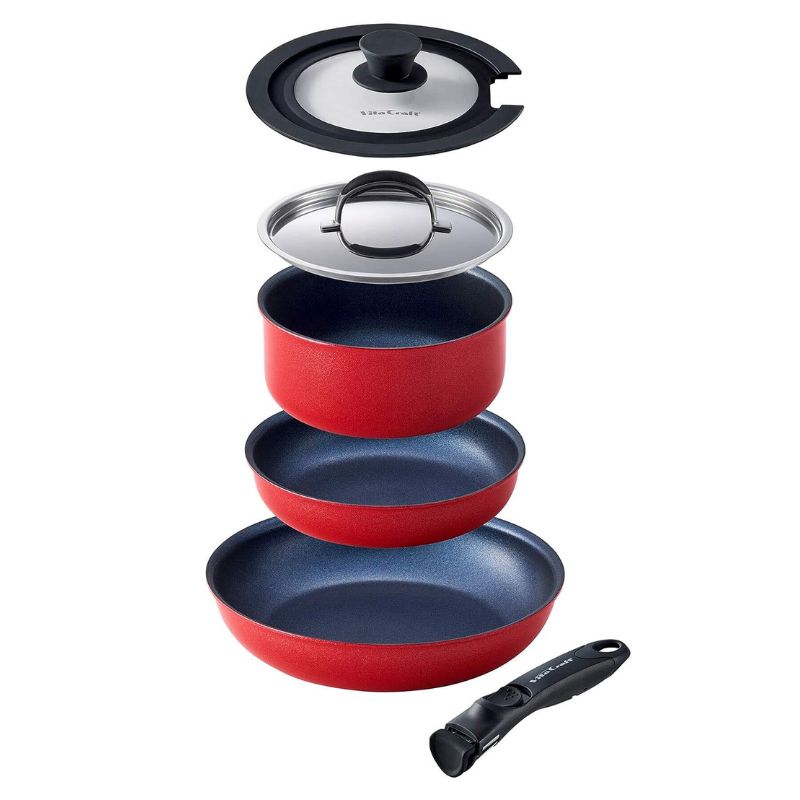 Vita Craft EZ Cooker Detachable Diamond Coated Non-stick Pan - 6pcs se ...