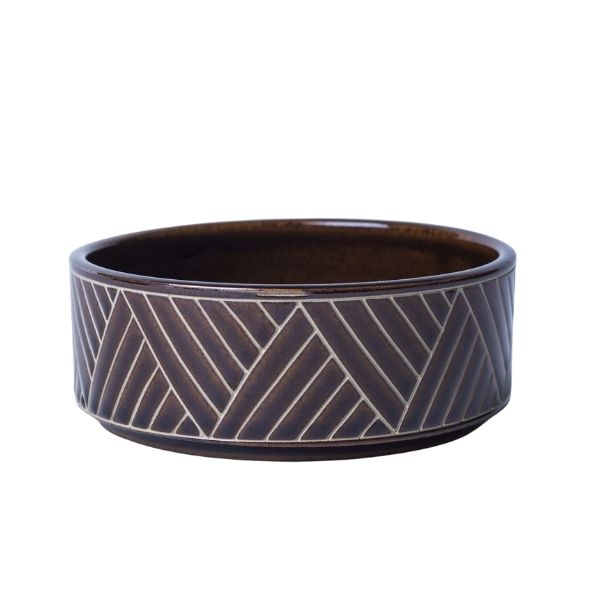 Ikutouen Basanai 手工製作啡色關內碗 - 14 x 5.5 cm – FoodCraft Online Store